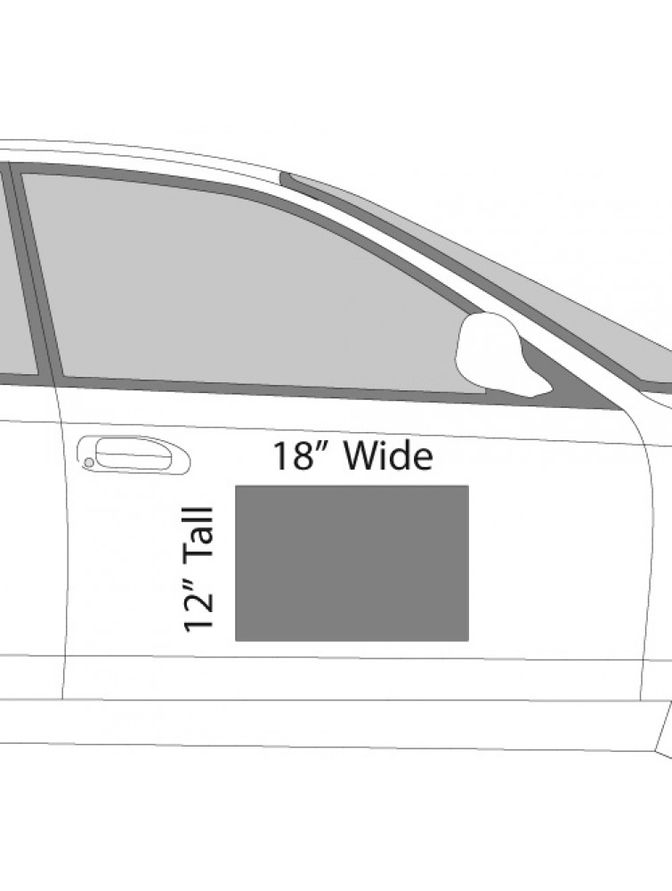 18 x 12 Inch Car Magnets - 2 Pack